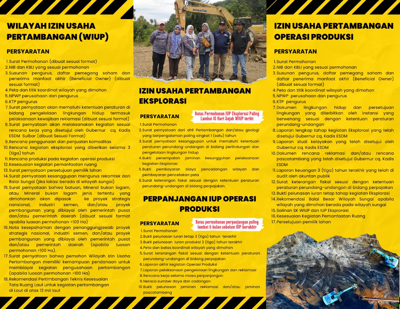 Perizinan - Pengelolaan Pertambangan Mineral & Batubara Sulawesi Barat